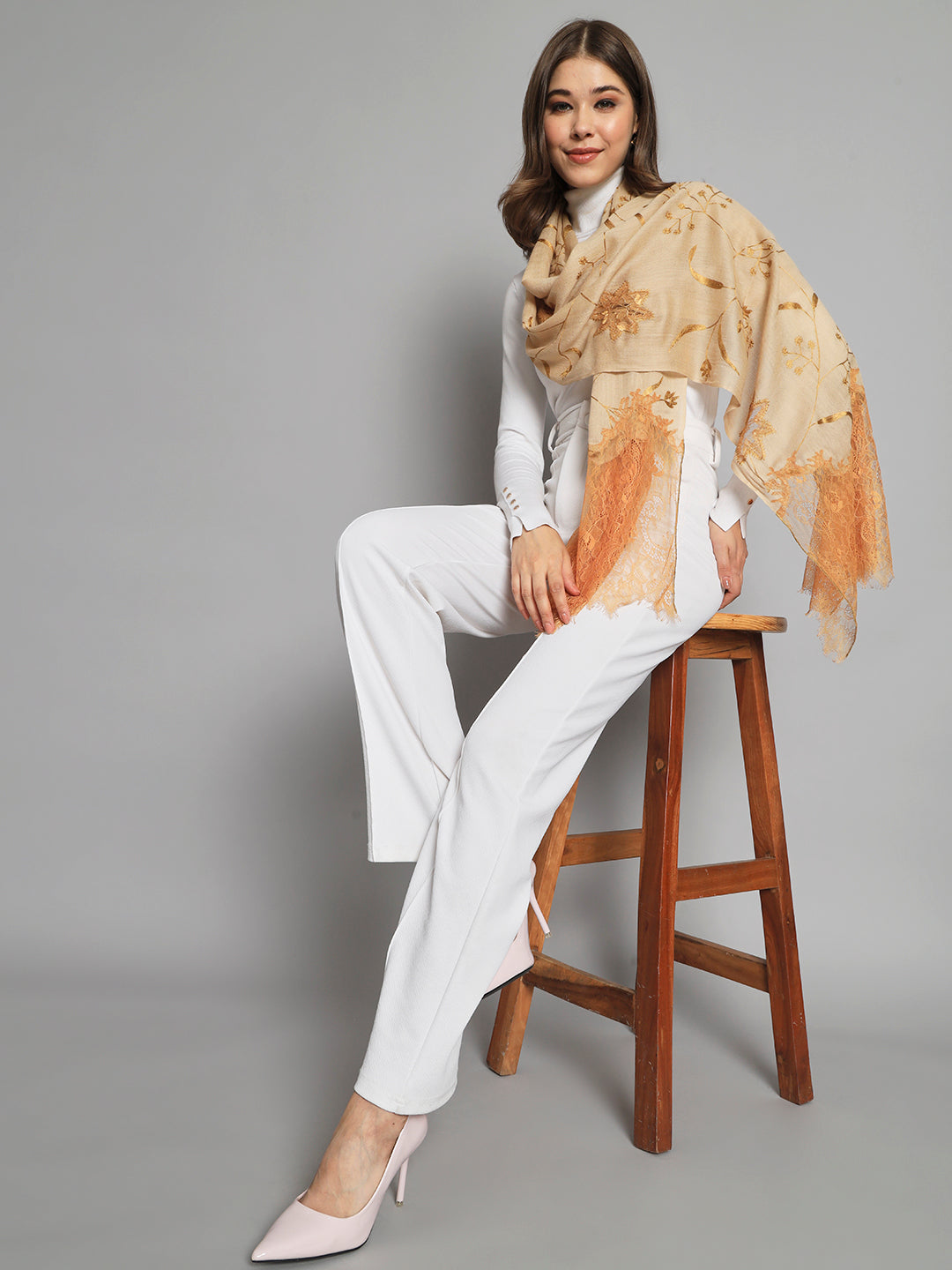 embroidered shawls, woolen shawls, lace shawl, bridal gifts online ...